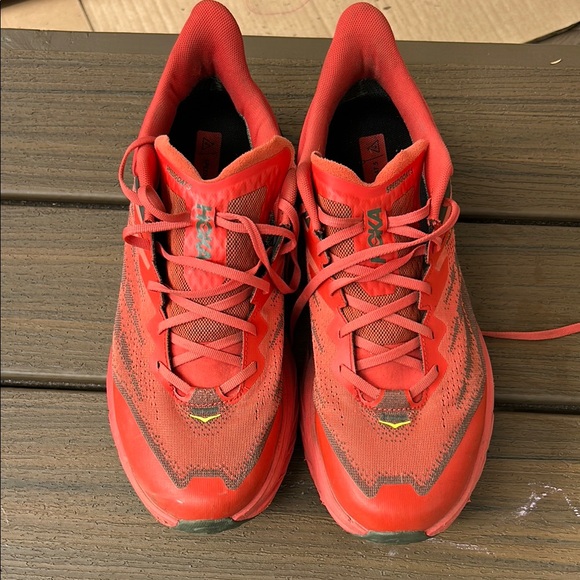 Hoka One One | Shoes | Hoka One One Fiery Red Athletic Shoes | Poshmark